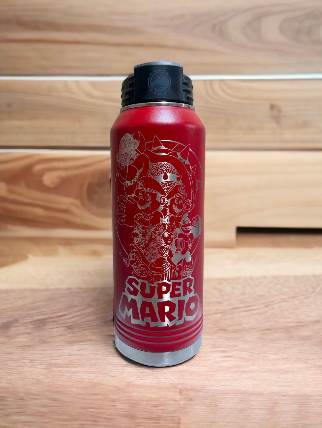 Super Mario Laser Engraved on Polar Camel 32oz Water Bottle - Etsy