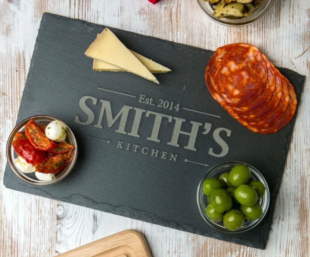 Customizable Charcuterie Slate Board - Etsy