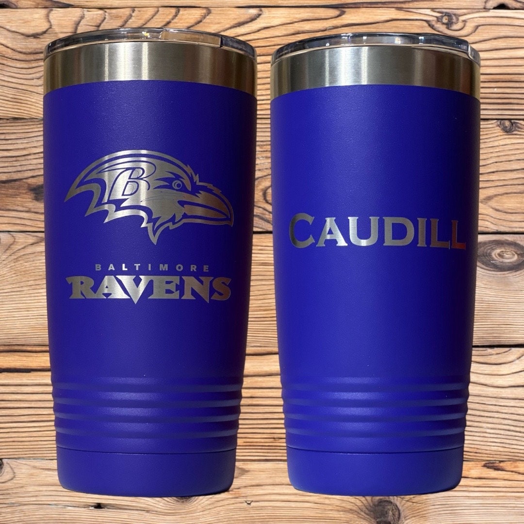 Laser Engraved Baltimore Ravens Tumblers-customizable - Etsy