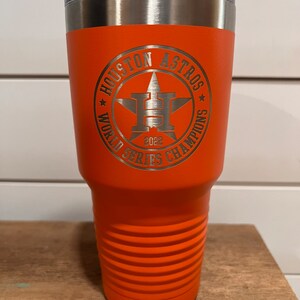 Laser Engraved Astros World Series Champions Tumblers-customizable - Etsy