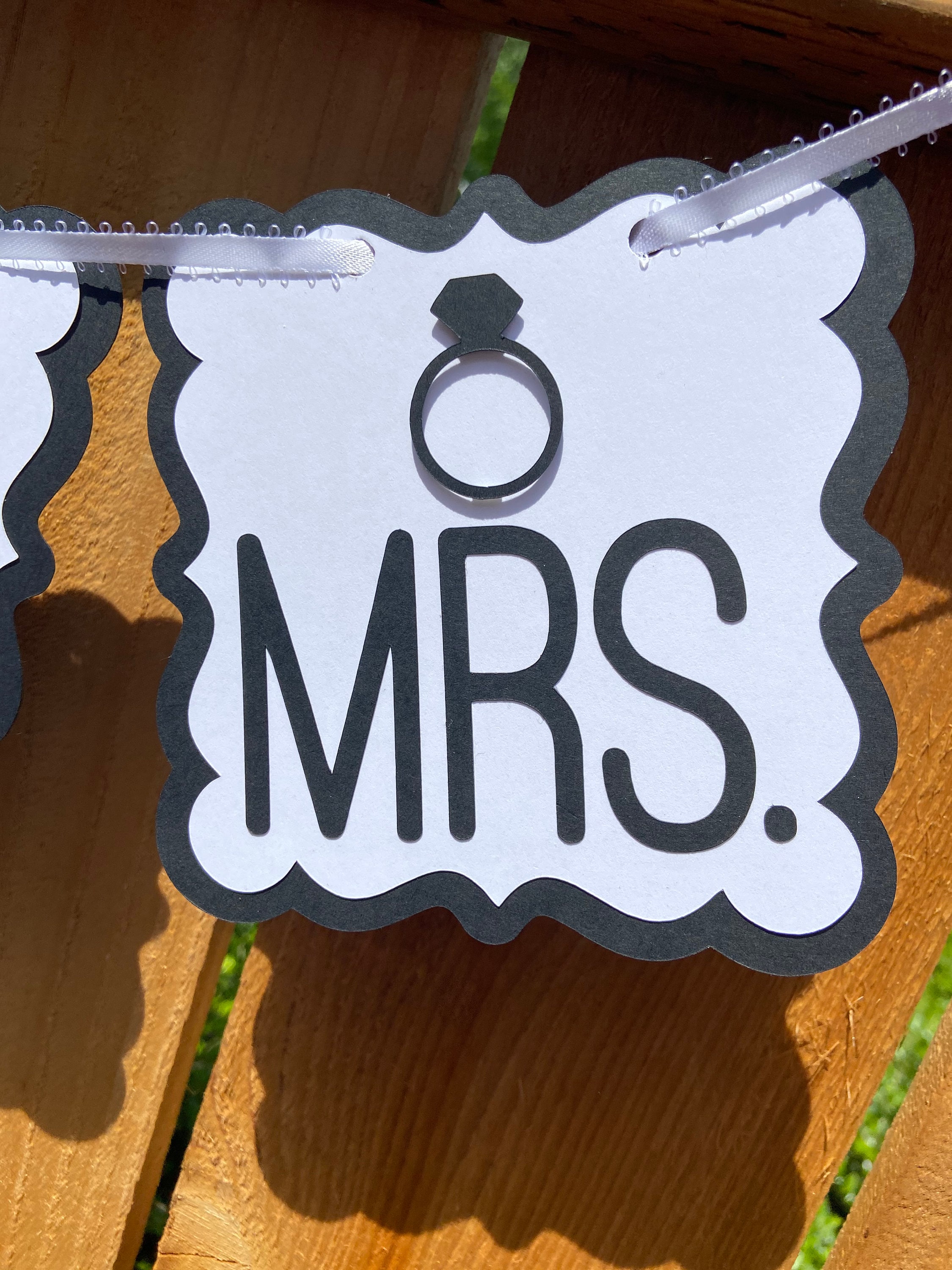 Mr. & Mrs. Banner Wedding Banner Wedding decoration Mr and | Etsy