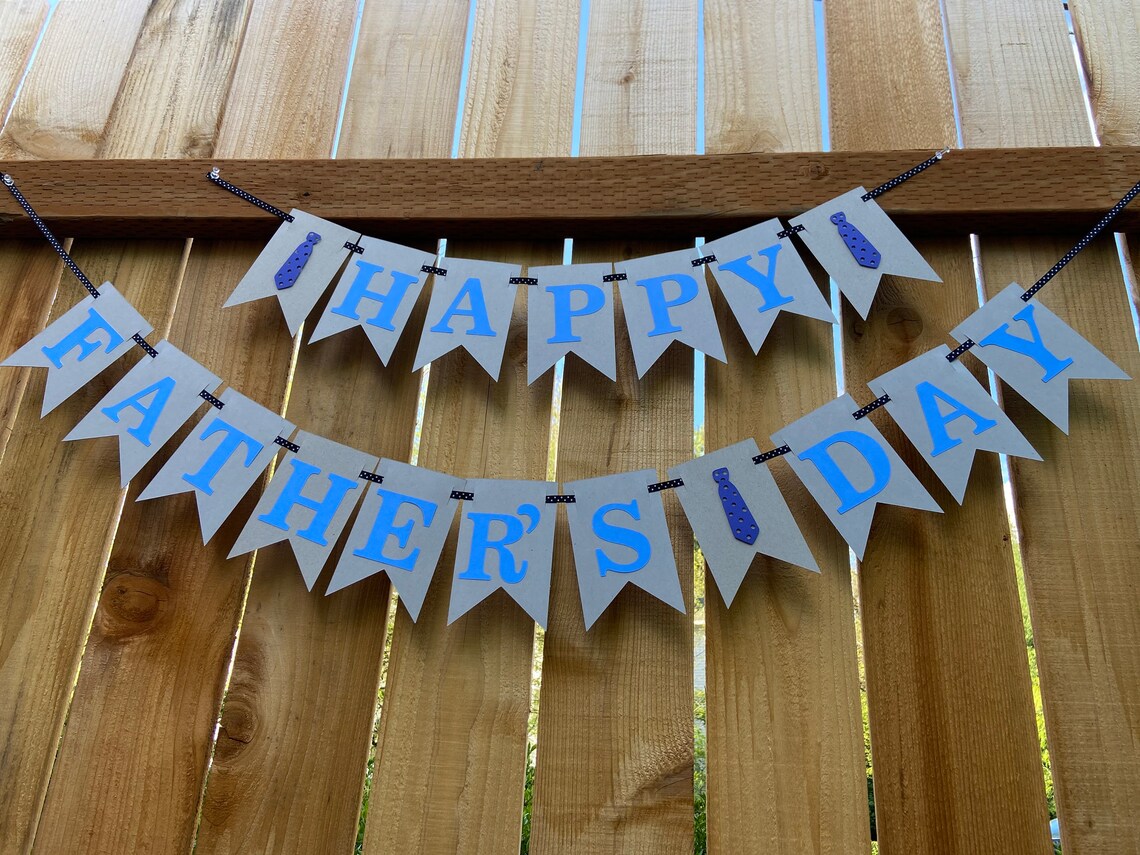 Happy Father's Day Banner Father's Day Garland | Etsy