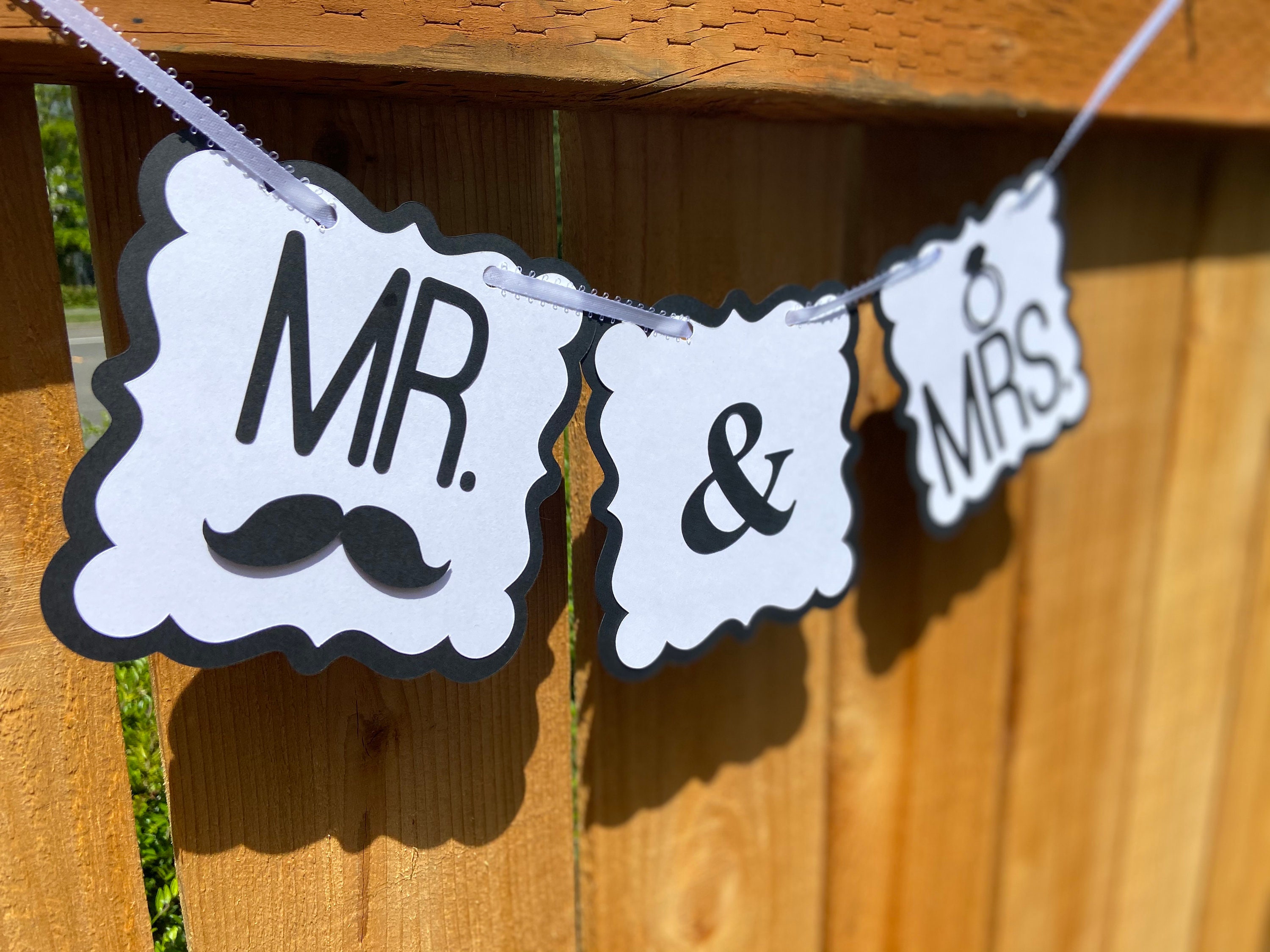 Mr. & Mrs. Banner Wedding Banner Wedding decoration Mr and | Etsy