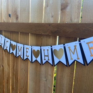Welcome Home banner Welcome home décor Welcome home garland | Etsy