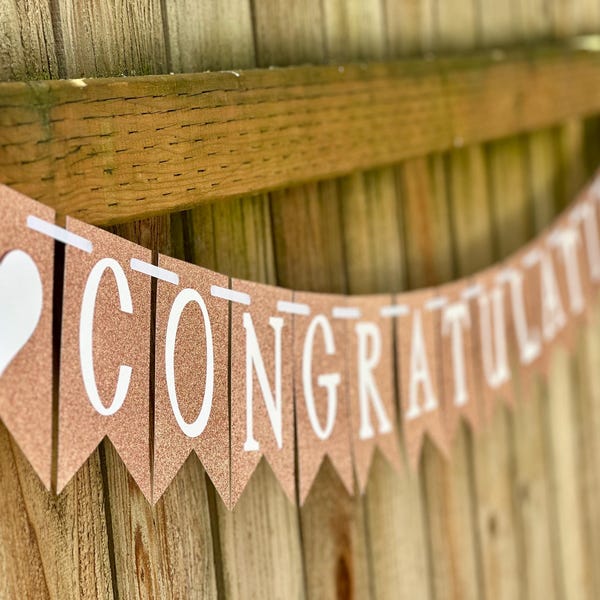 Congratulations Banner - Etsy