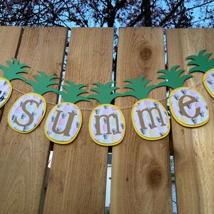 Hello Summer Banner, Summer Decoration, Summer Banner, Pineapple Banner ...