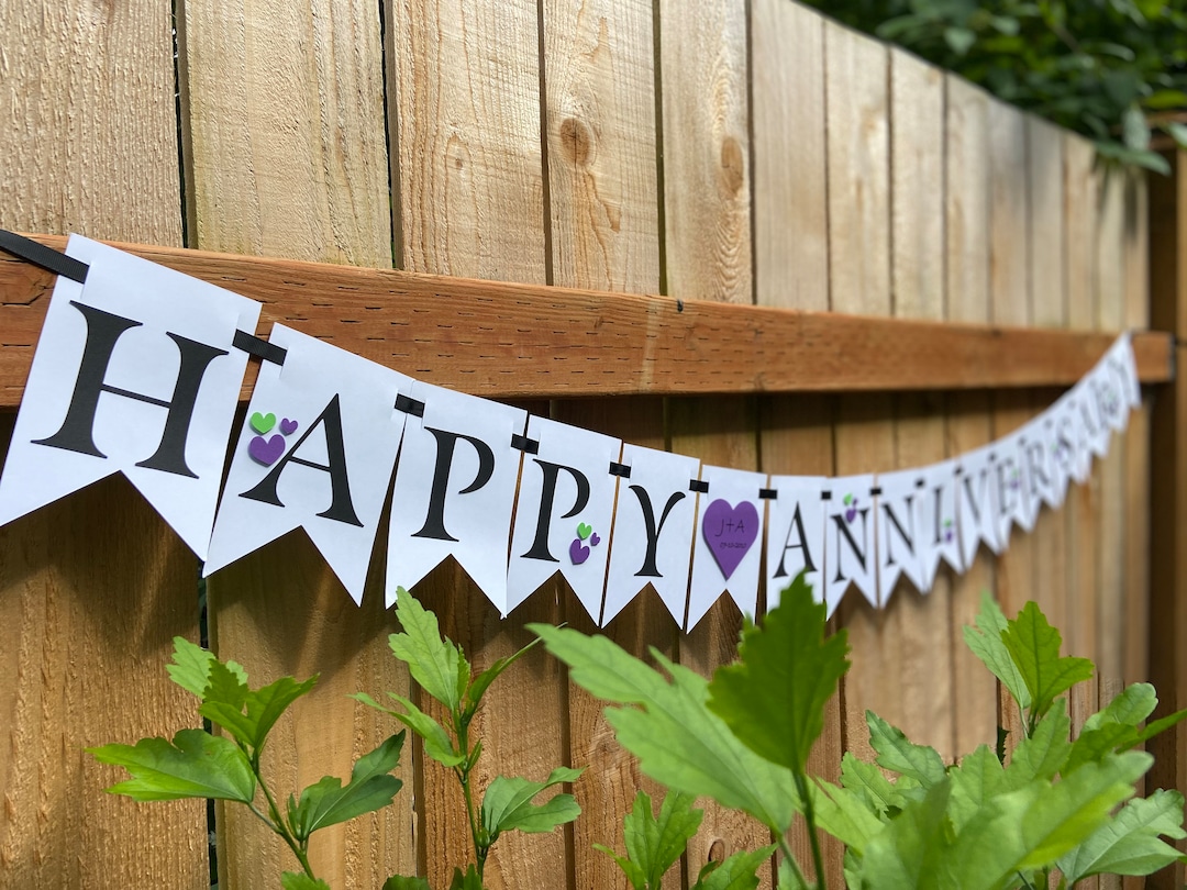 Banner, Happy Anniversary Banner, Anniversary Celebration, Anniversary ...