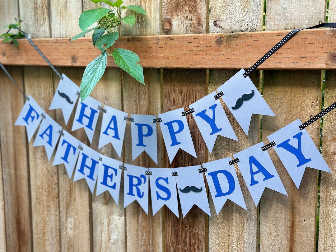 Happy Father's Day Banner, Happy Father's Day Garland, Father's Day ...