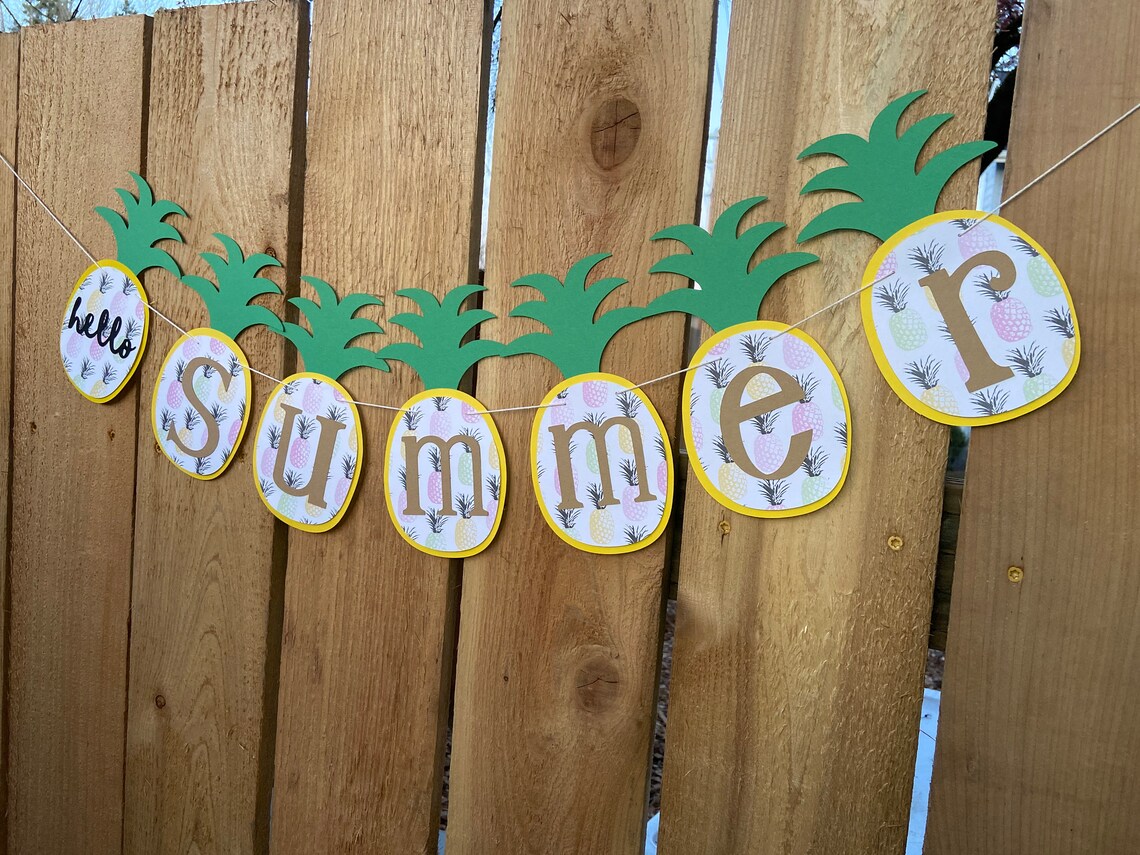 Hello Summer Banner Summer Decoration Summer Banner | Etsy