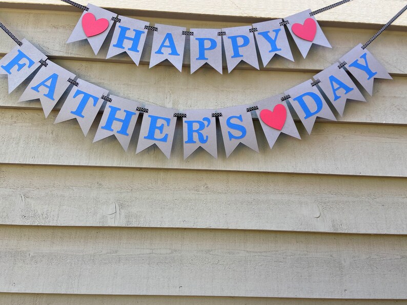 Happy Father's Day Banner Father's Day Garland - Etsy