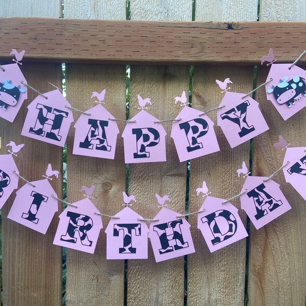 Farm Birthday Banner - Etsy