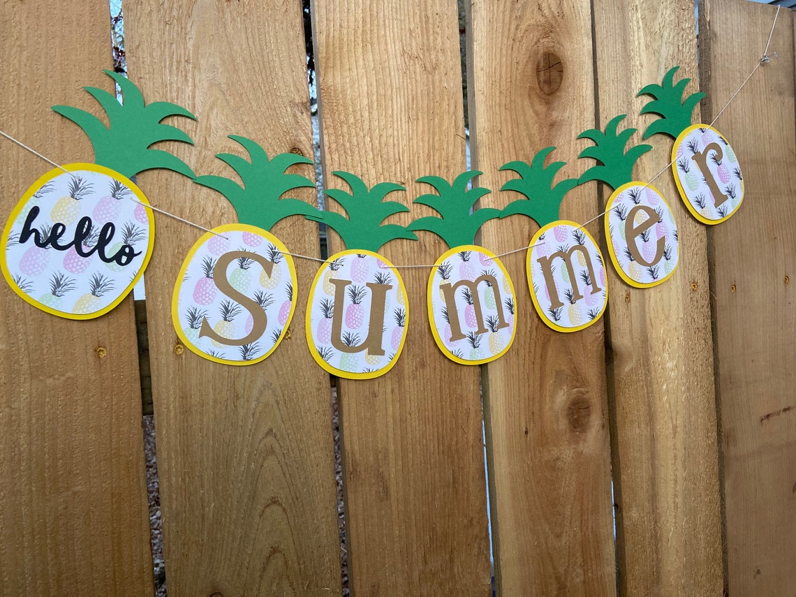 Hello Summer Banner Summer Decoration Summer Banner - Etsy