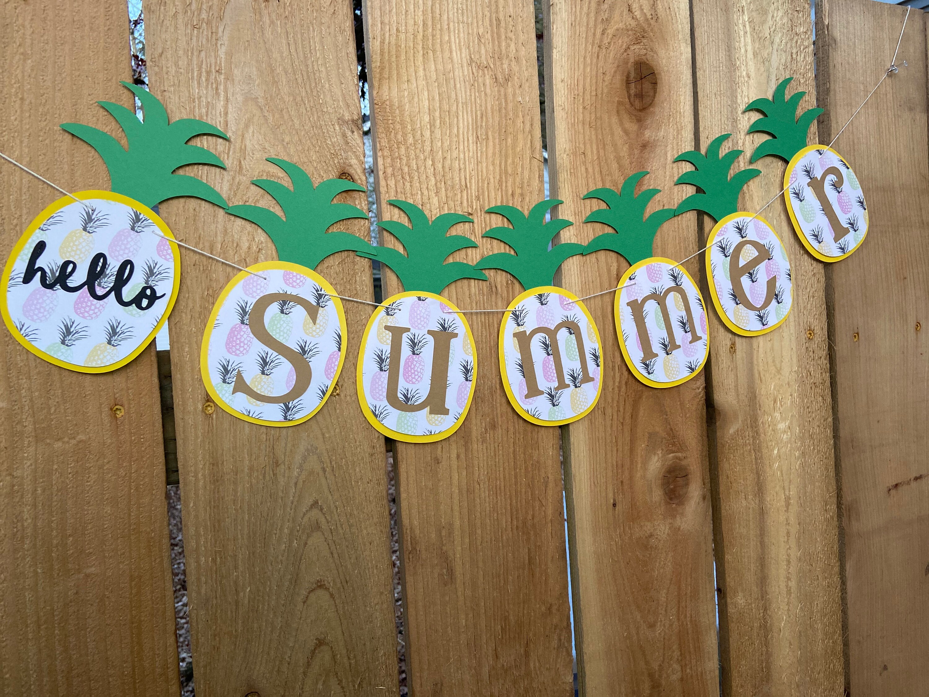 Hello Summer Banner Summer Decoration Summer Banner - Etsy