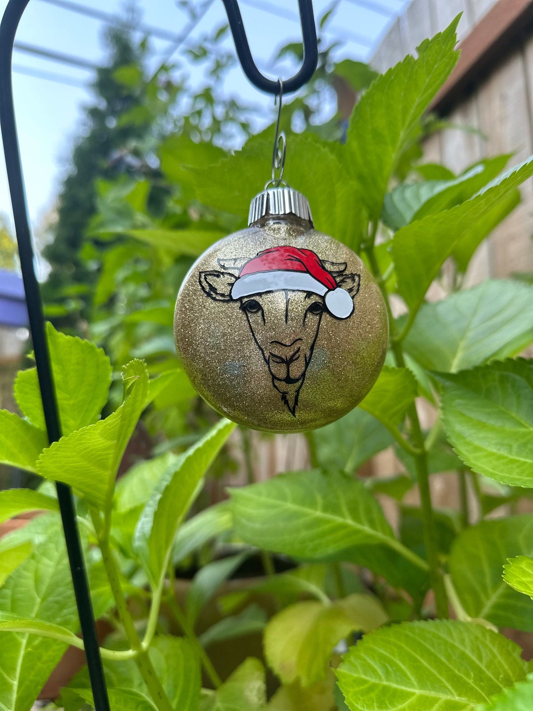 Christmas Goat Christmas Ornament, Goat Lover Christmas Ornament, Goat ...