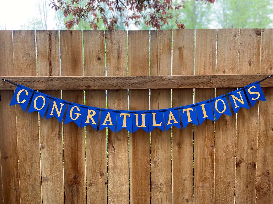 Congratulations Banner, Personalized Congratulations Banner, Graduation ...