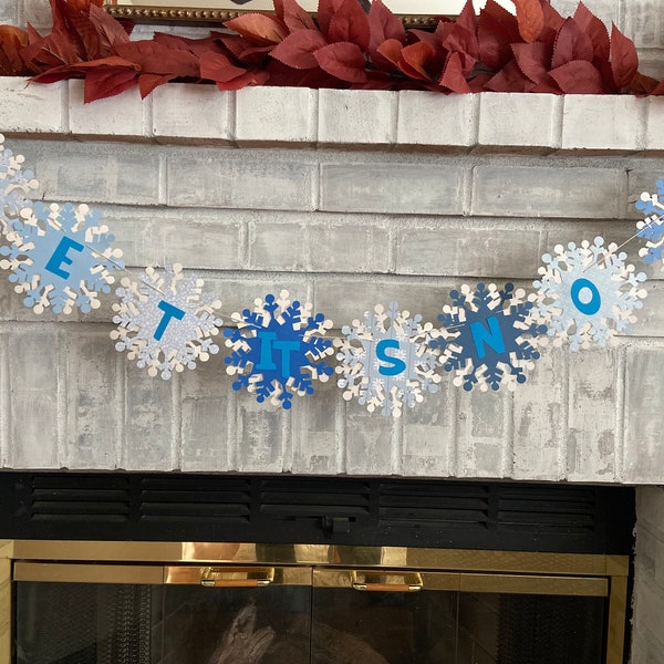 Let It Snow Banner - Etsy