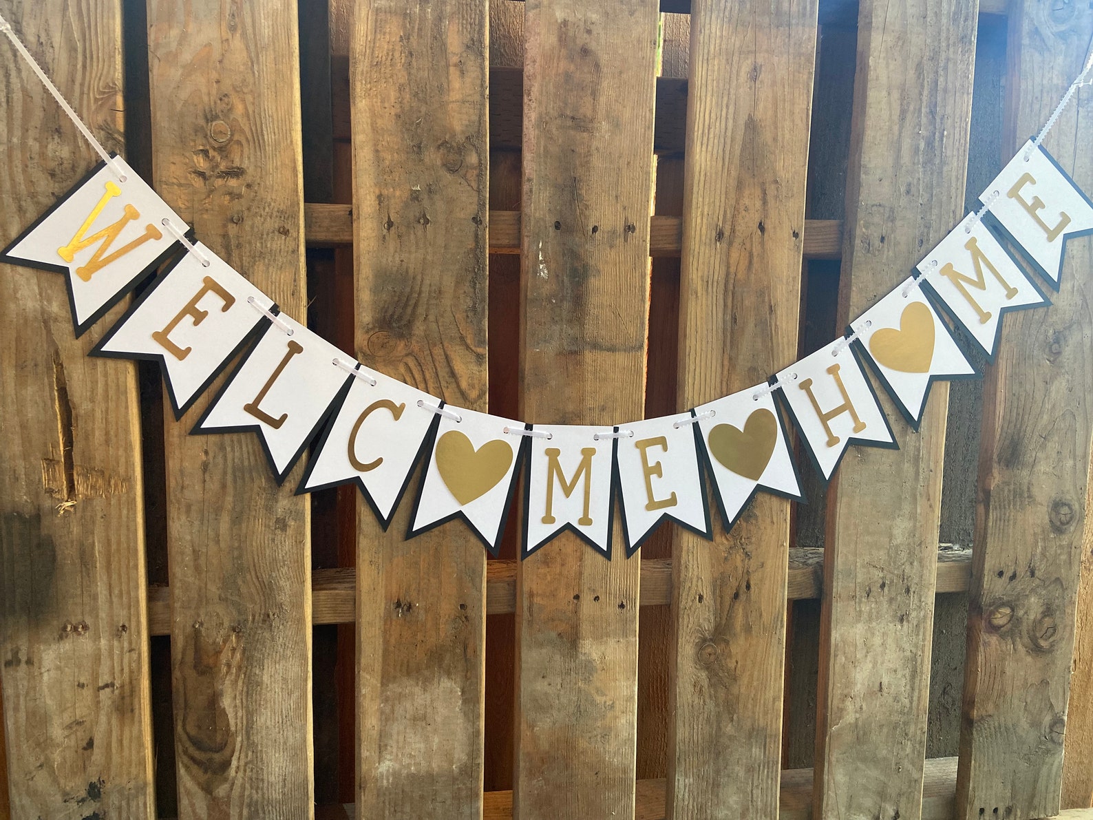 Welcome Home Banner, Welcome Home Décor, Welcome Home Garland, Welcome ...