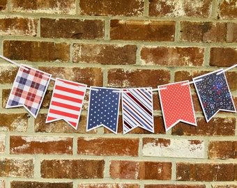 Printable Team Spirit Banner in Red White & Blue - Etsy