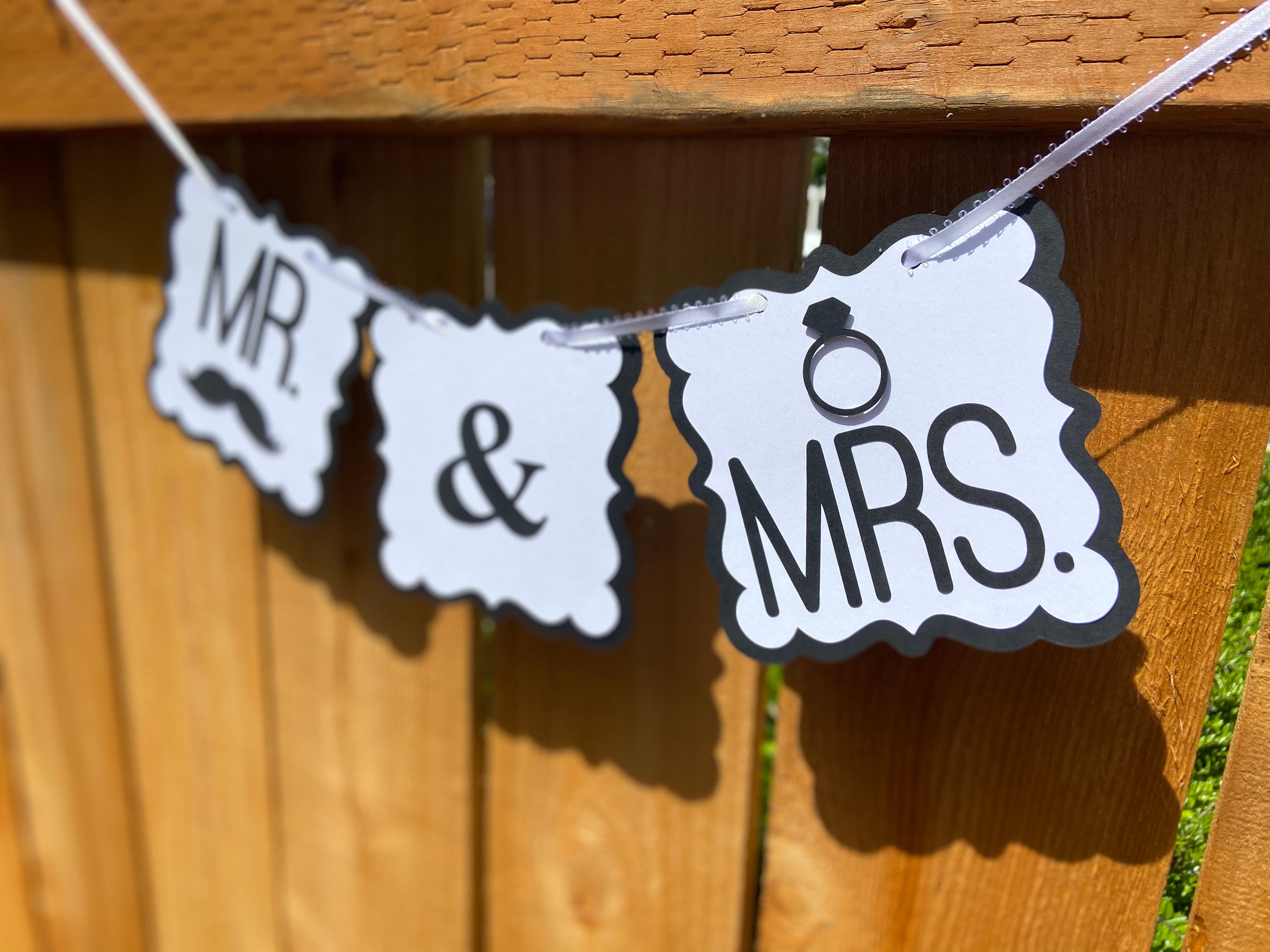Mr. & Mrs. Banner Wedding Banner Wedding decoration Mr and | Etsy