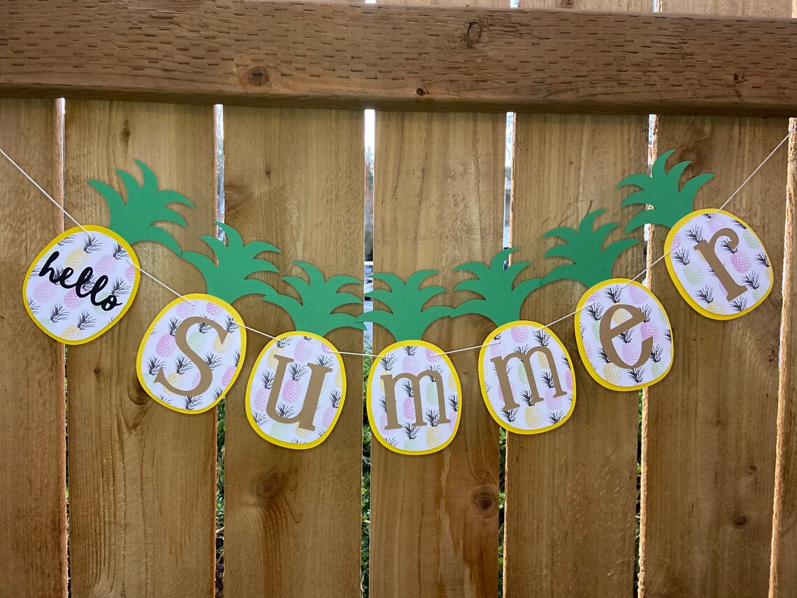 Hello Summer Banner Summer Decoration Summer Banner | Etsy