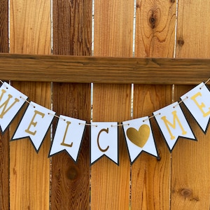 Welcome Banner, Welcome Heart Banner, Welcome Garland, Welcome Banner ...