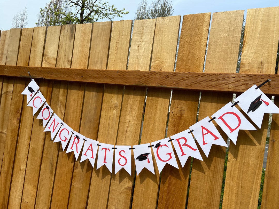 Graduation Banner, Congrats Grad Banner, Congrats Grad Party Decoration ...