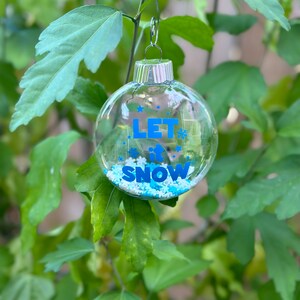 Let It Snow Christmas Ornament, Let It Snow Decor, Let It Snow Holiday ...