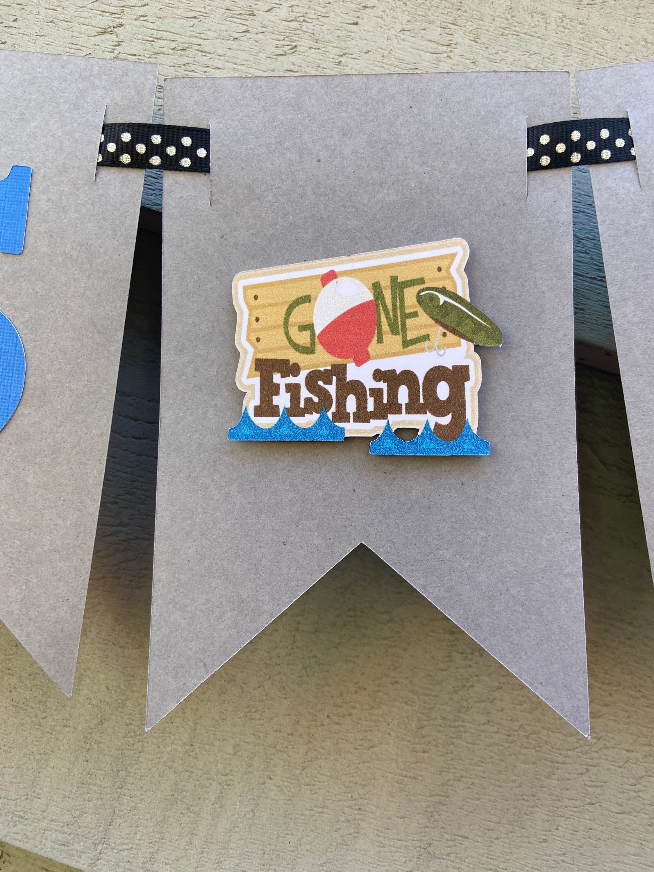 3D Father's Day Banner, Fishing Decor, Pre-hung Garland - Etsy