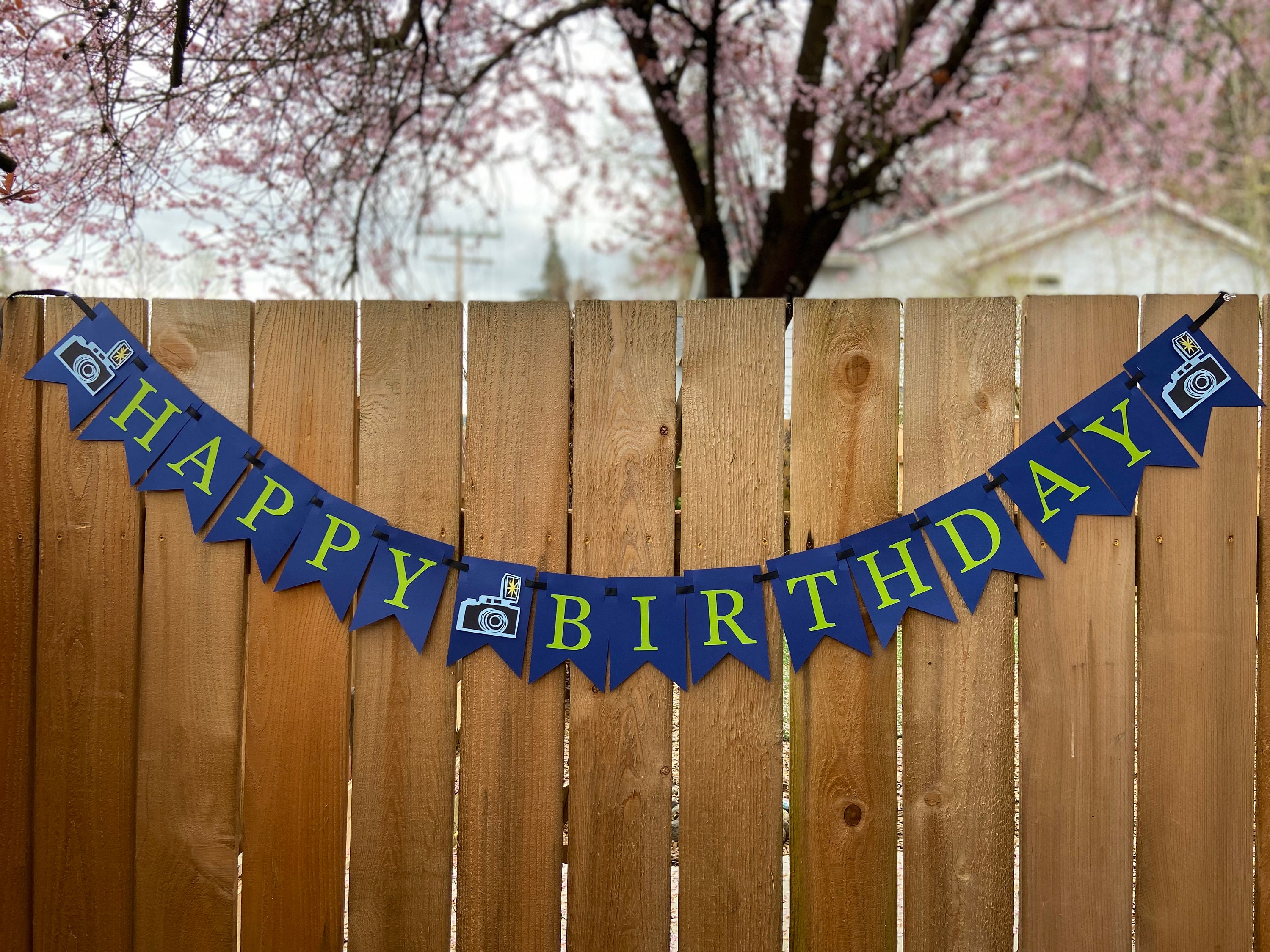 Happy Birthday Banner Happy Birthday Photographer Banner | Etsy