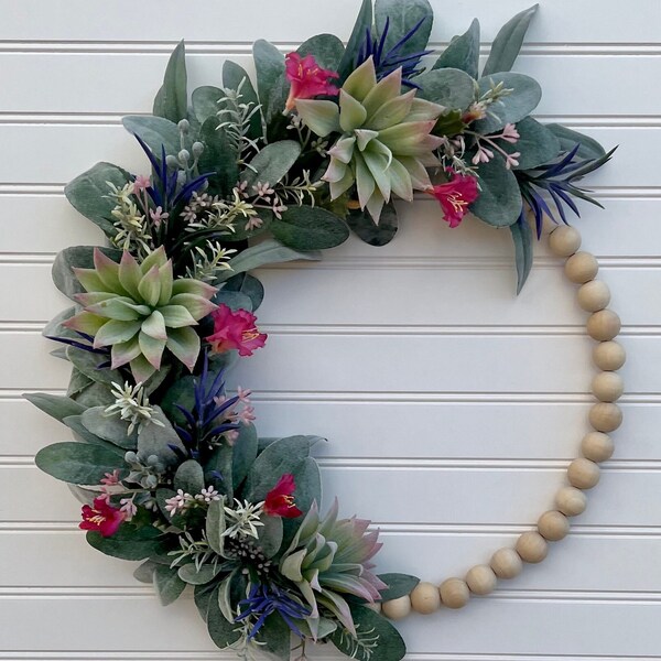Modern Spring Wreath - Etsy