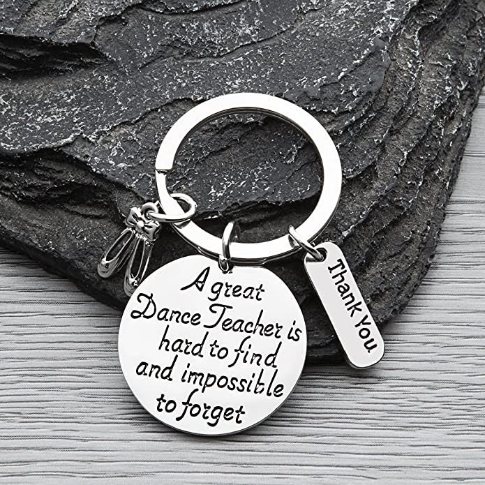 Dance Keychain Dance Teacher Gift Dance Teacher Keychain - Etsy
