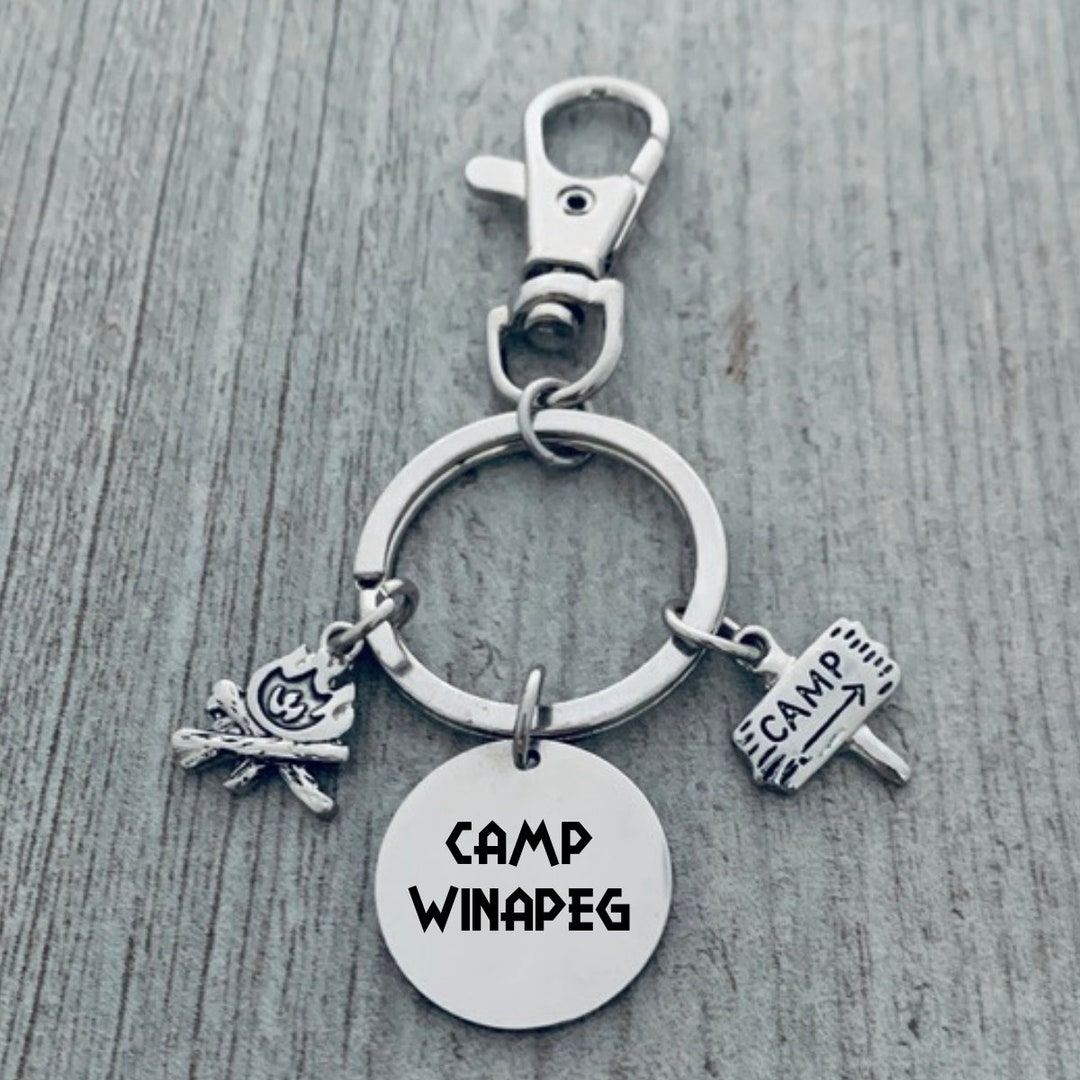 Custom Camp Keychain With Camp Name Engraved, Camping Gift, Summer Camp ...