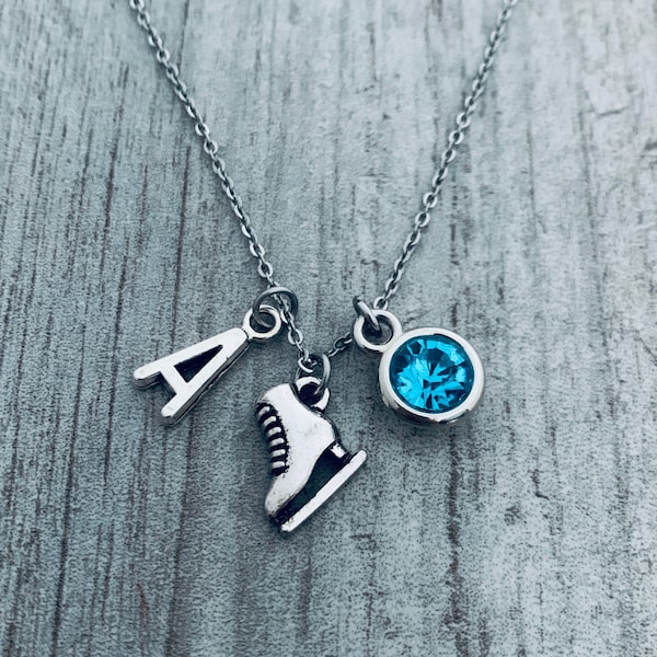 Ice Skating Necklace - Etsy