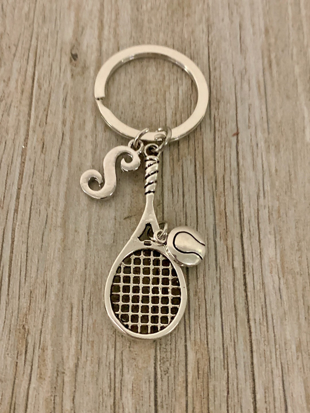 Personalized Tennis Keychain, Tennis Racquet Jewelry Perfect Tennis ...
