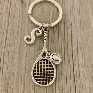 Personalized Tennis Keychain, Tennis Racquet Jewelry Perfect Tennis ...
