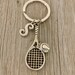 Personalized Tennis Keychain, Tennis Racquet Jewelry Perfect Tennis ...