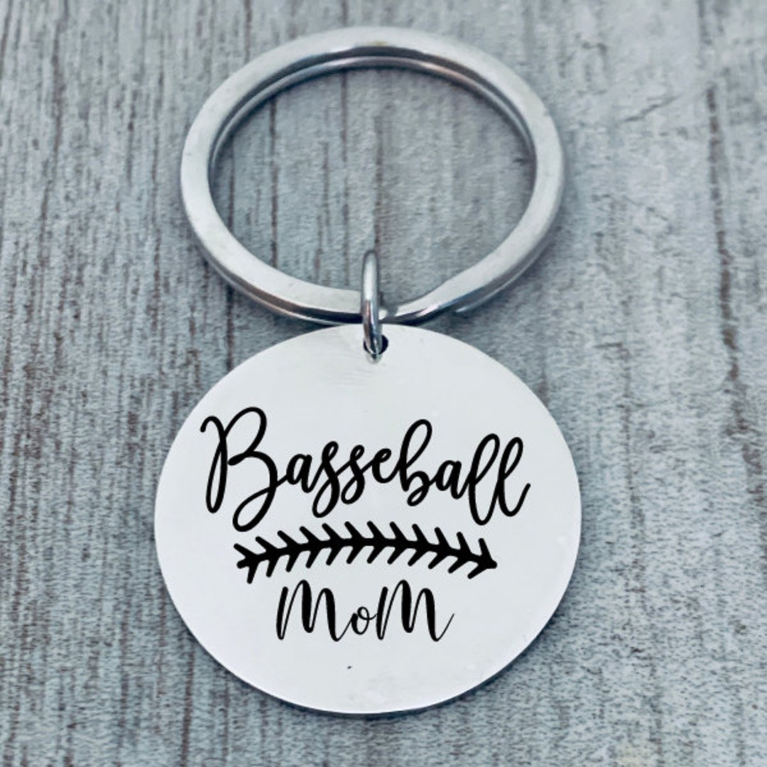 Baseball Mom Keychain Baseball Mom Jewelry T For Baseball Mom