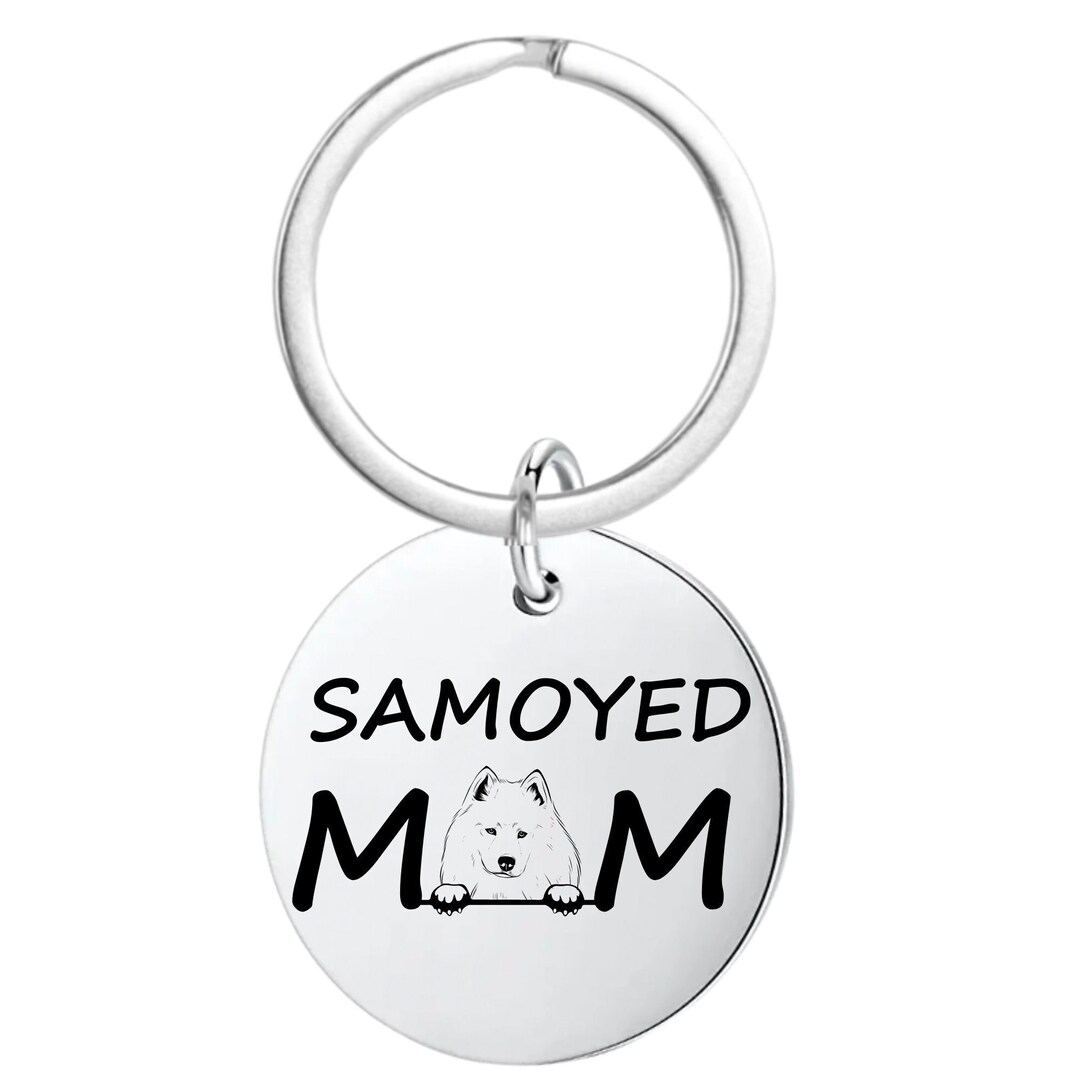 Samoyed Dog Gifts, Samoyed Dog Keychain, Samoyed Dog Mom, Dog Dad ...