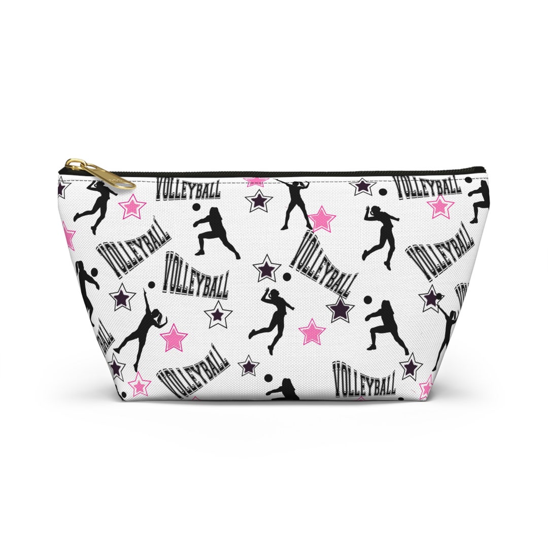 Volleyball Gift, Girls Volleyball Cosmetic Bag, Team Gift Bag Accessory ...