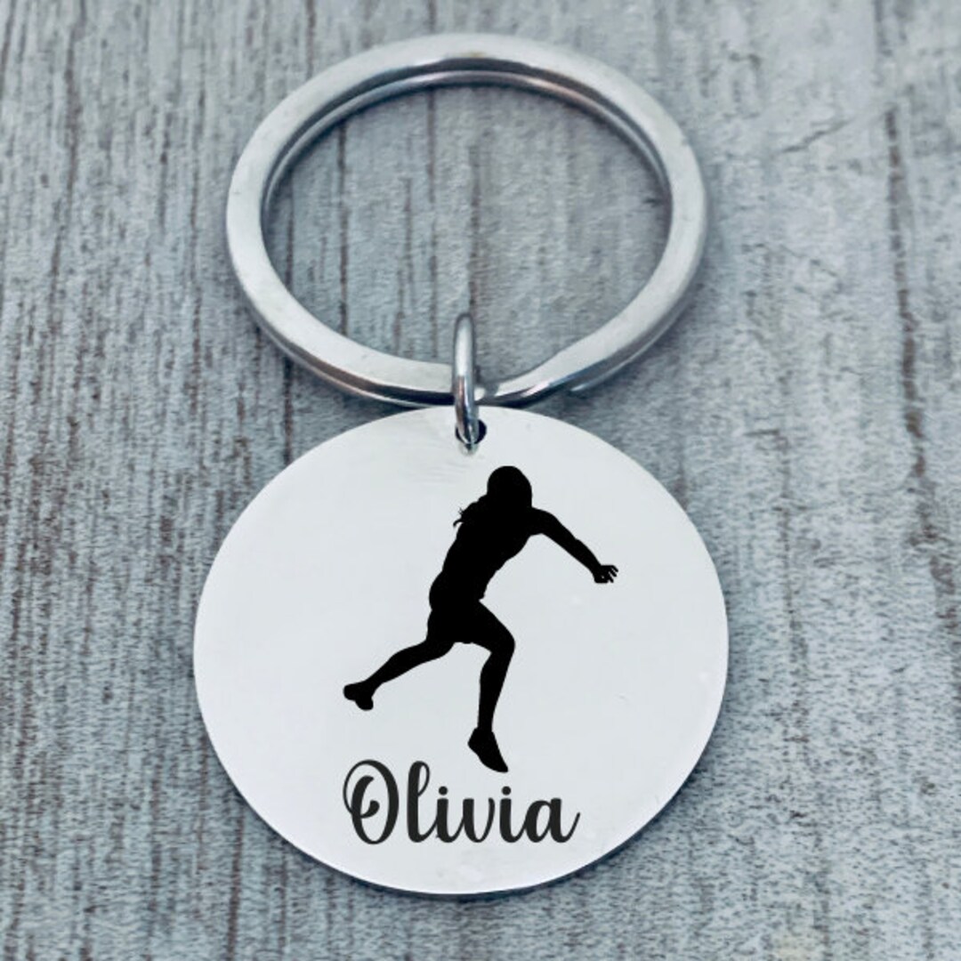 Shot Put Keychain, Girls, Boys Personalized Track and Field Keychain ...