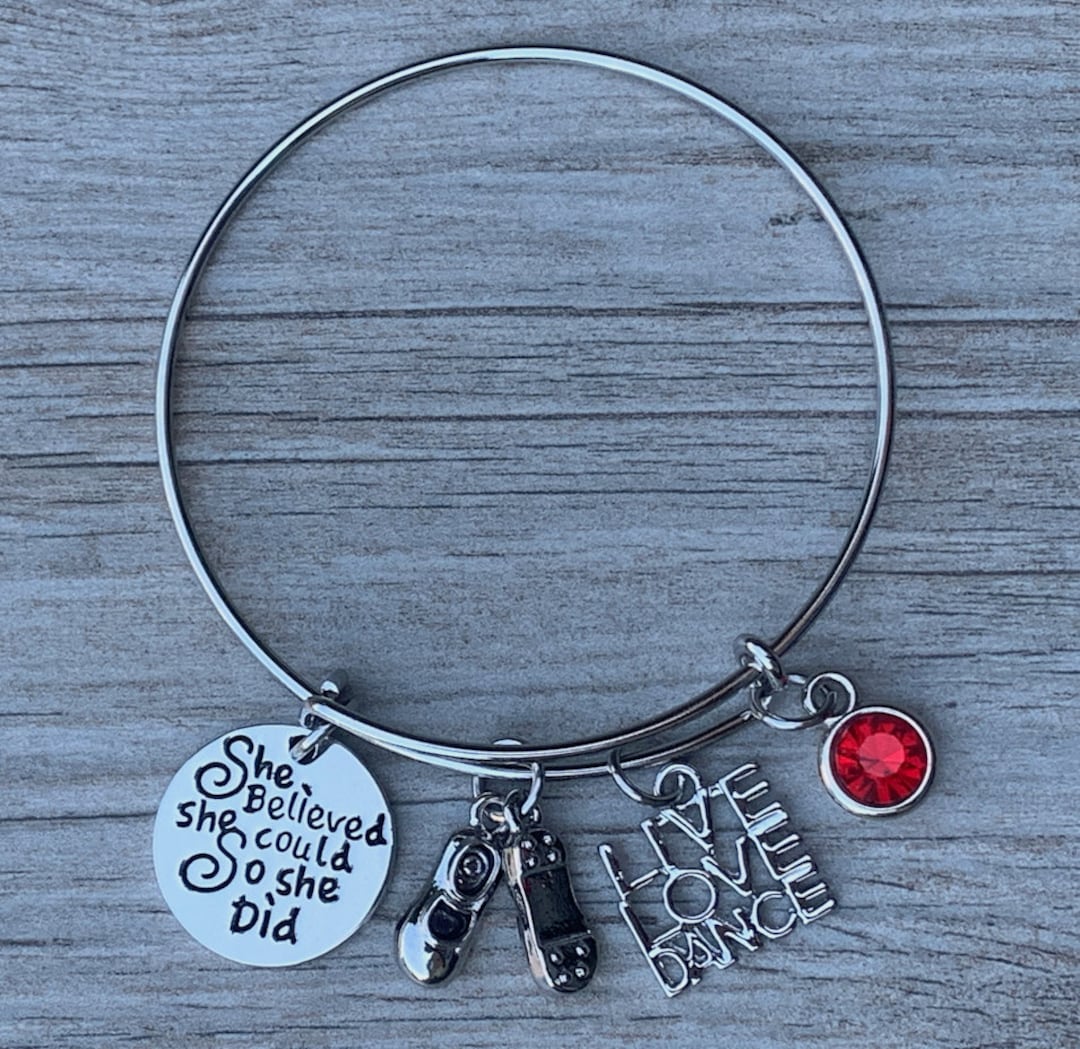 Personalized Tap Dance Bracelet, Girls Tap Dance Jewelry, Gift for Tap ...