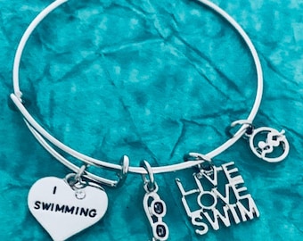 Swim Team Gift, Swimmers Gift. Swim Coach Gift, Swimmer's Wish Bracelet ...