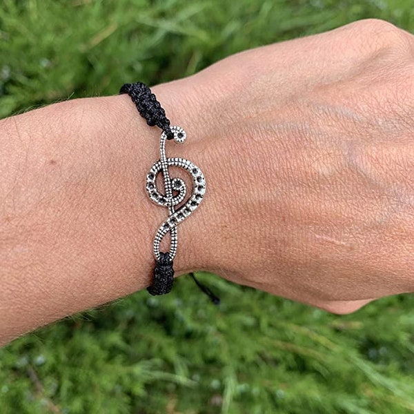 Music Note Bracelet - Etsy