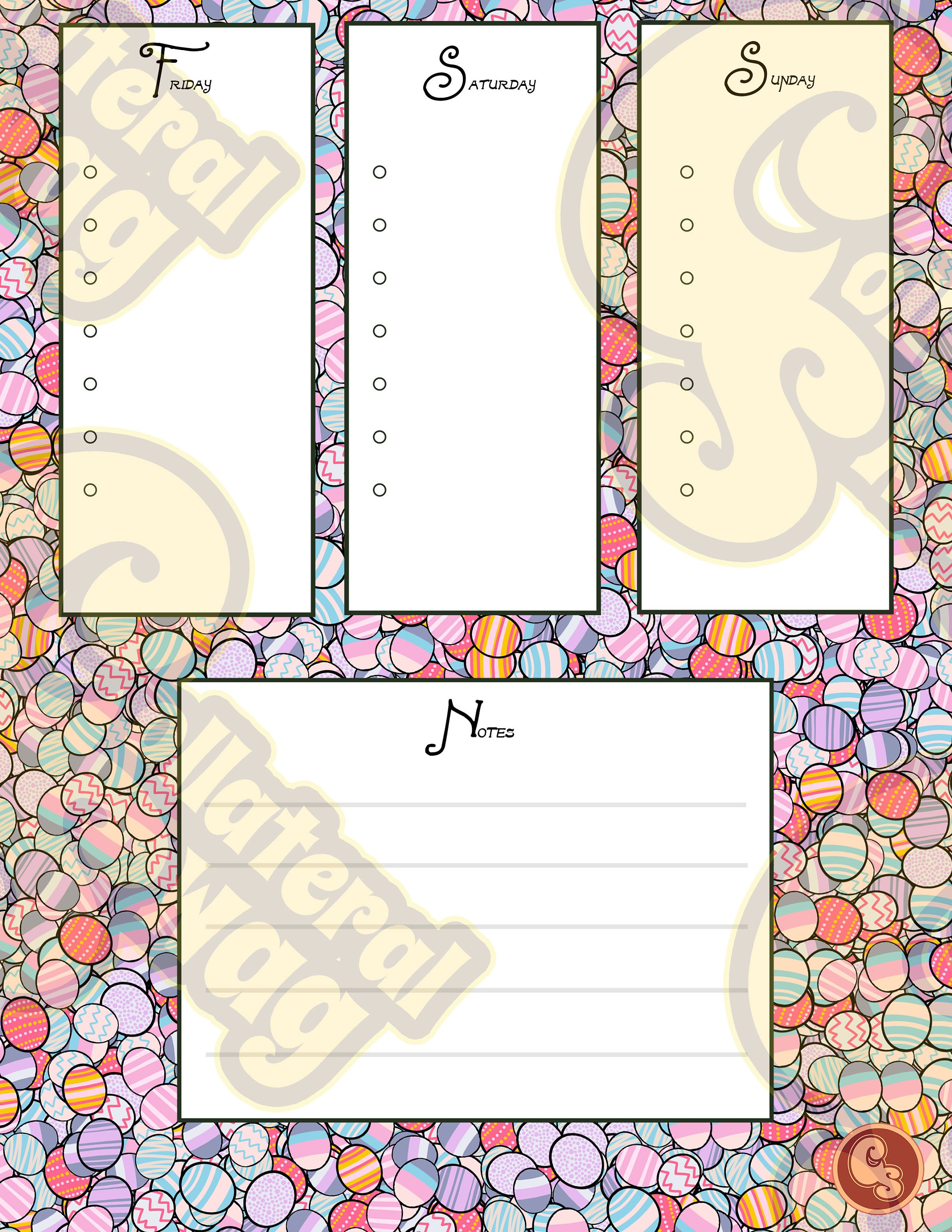 Eggies Printable Bullet Journal Pages - Etsy