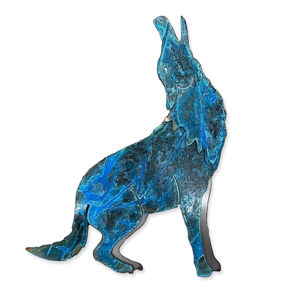 Coyote Garden Statue - Etsy