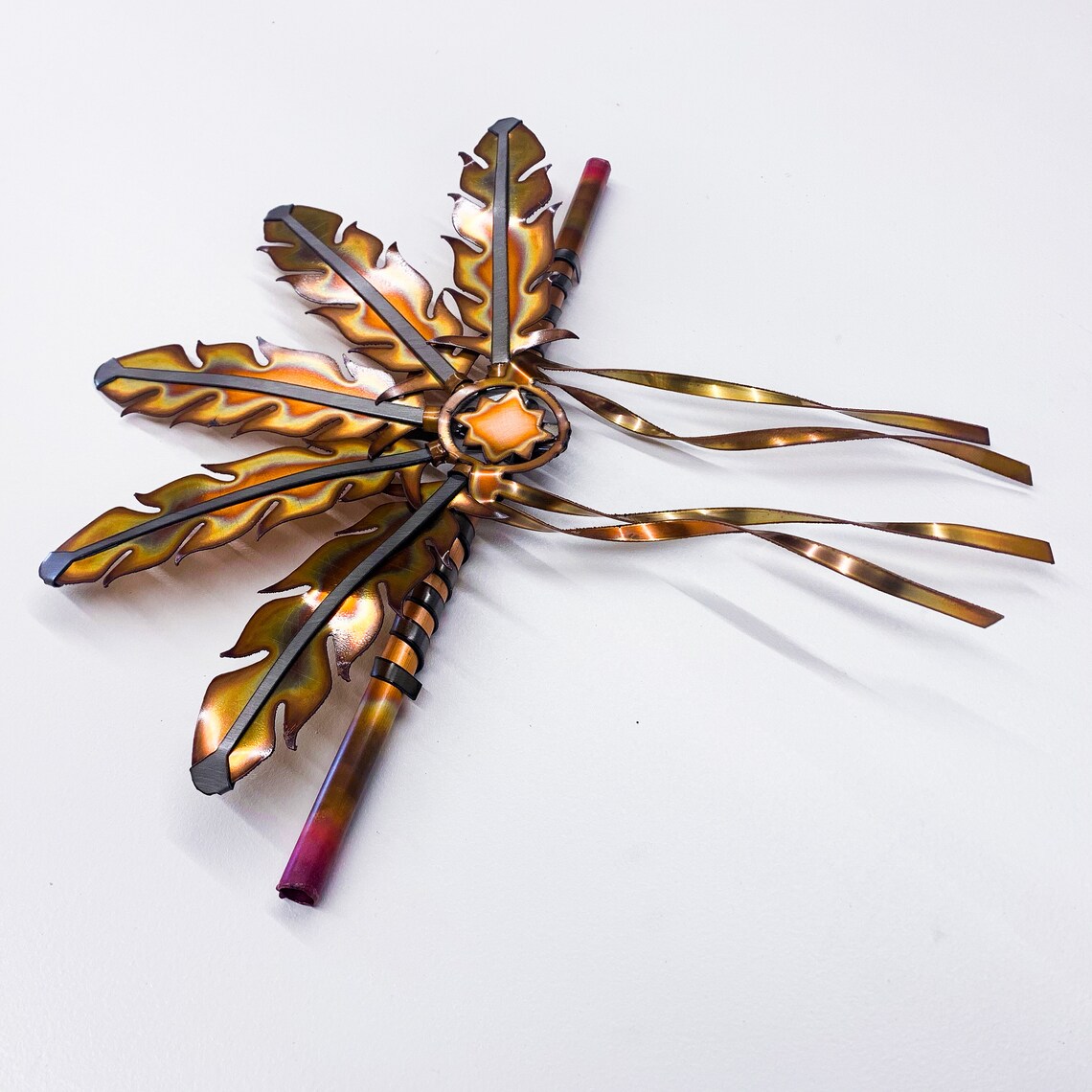 Native Dance Fan - Torch Cut Copper on Steel Wall Hangings. - Etsy