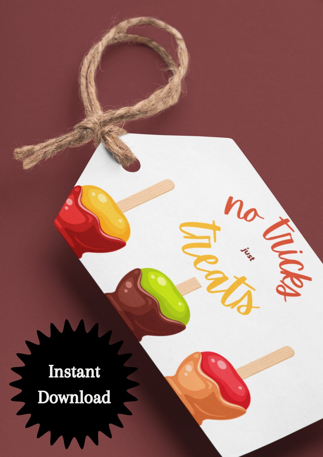 Printable Halloween Favor Tags Gift Tags Trick or Treat - Etsy