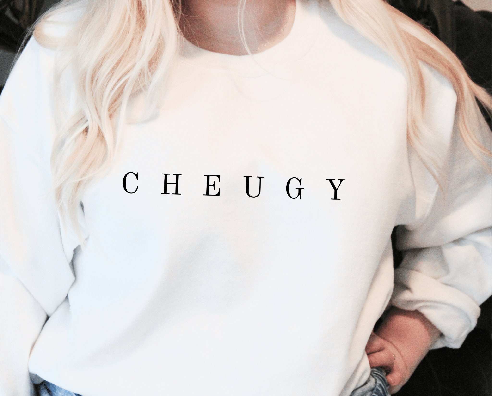 Cheugy Crewneck Sweatshirt, Cheugy AF, Cheug, Opposite of Trendy ...
