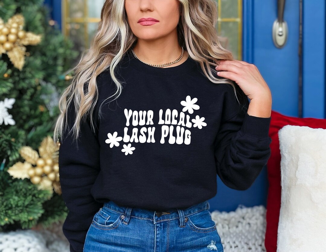 Retro Lash Artist Sweatshirt • Lash Tech Gifts • Womens Eyelash Boss Sweater • Unisex Lash ...
