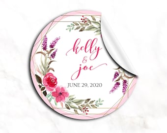 Wedding Favor Labels Custom Wedding Stickers Wedding - Etsy